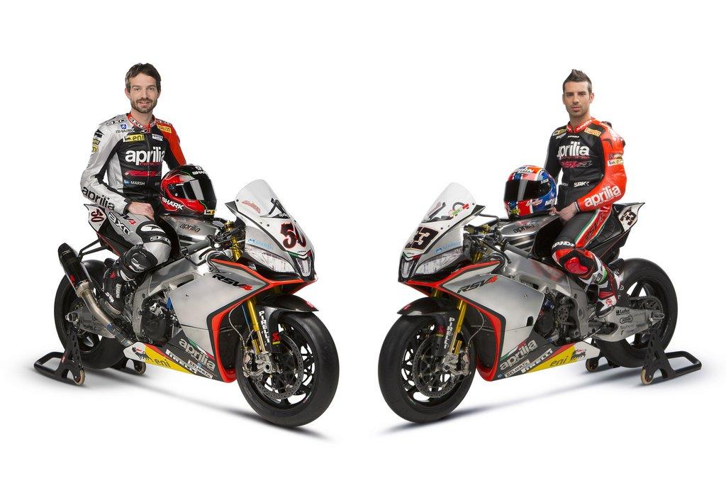 Fotos equipo Aprilia Racing SBK 2014