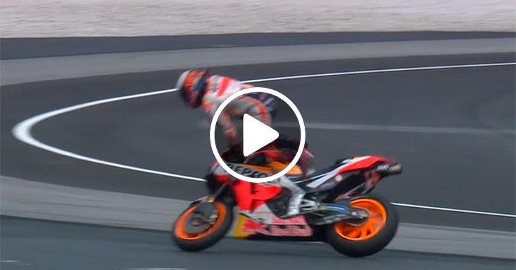 (Vídeo) Jorge Lorenzo se cae en el FP4 de Sepang