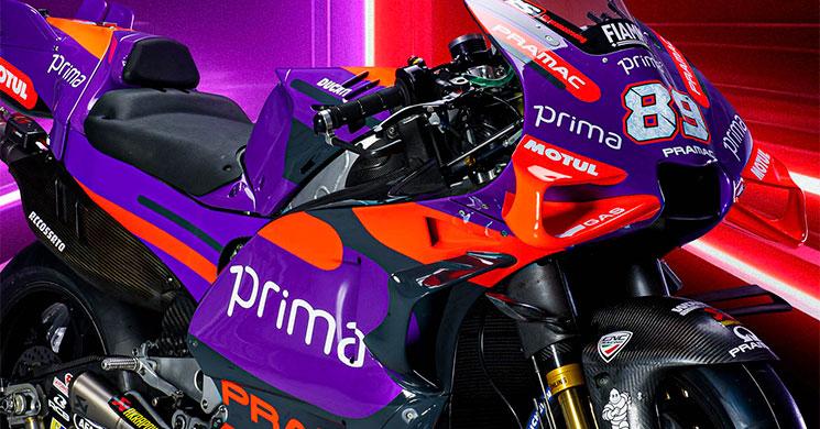 El PRIMA Pramac Racing sorprende con los colores de su Ducati 2024